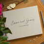 Simple Modern Handwritten Font Wedding Guest Book By Stori ...