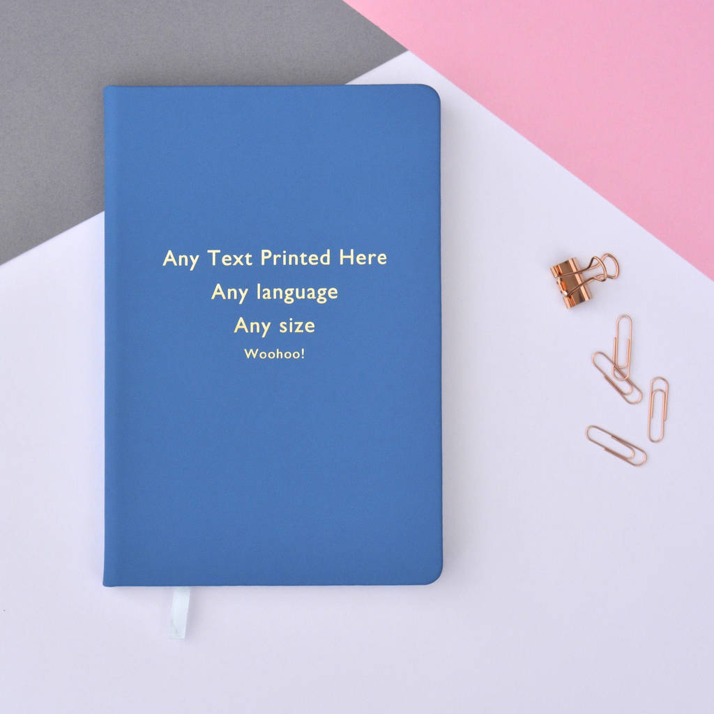 any text personalised a5 lined notebook by partridge & bell ...