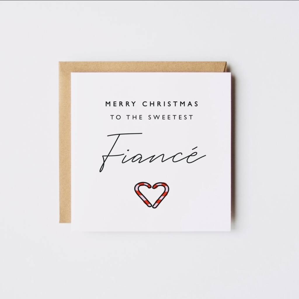 Merry Christmas To The Sweetest Fiancé Candy Canes By momo+boo