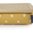 Lap Tray Canary Yellow Spotty Fabric Wood Frame By Blue Badge Co ...