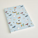 Dog Pattern Notebook In A6 And A5 Size By Mary Kilvert ...