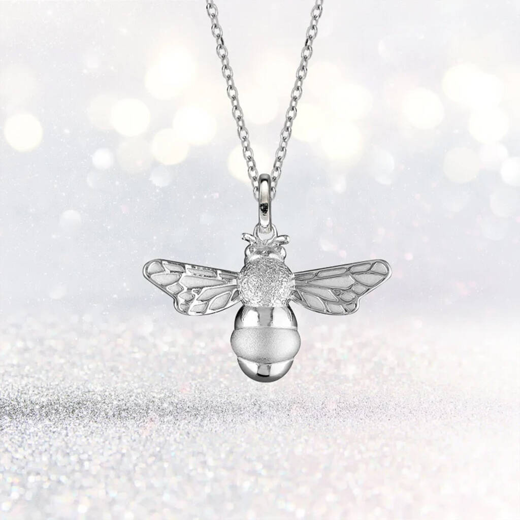 Personalised Bumble Bee Pendant Necklace By Songs of Ink and Steel ...