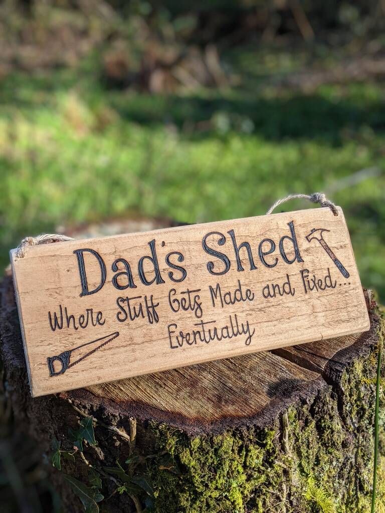 Dads Shed Sign By Seagirl and Magpie | notonthehighstreet.com