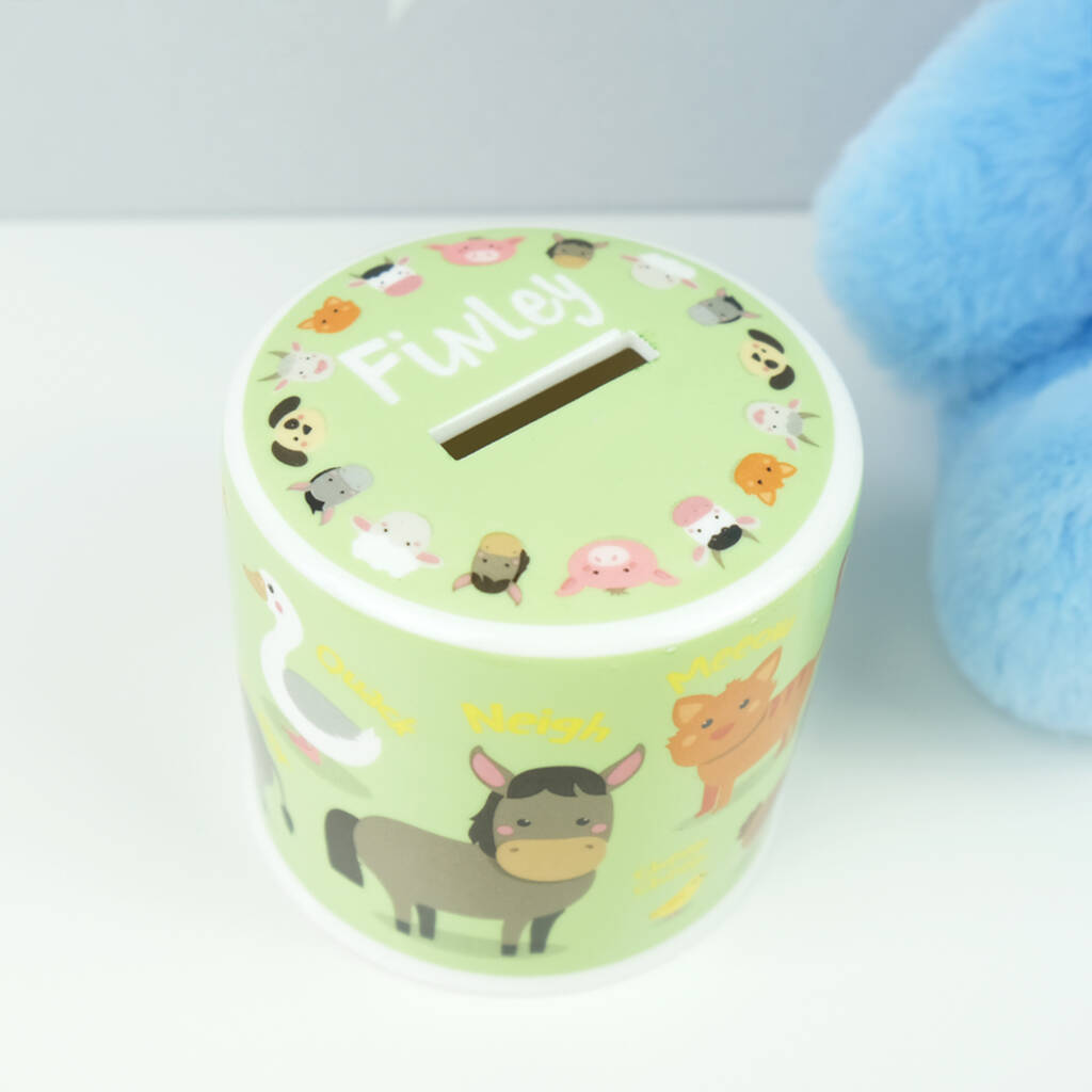 Personalised Farm Money Box By D Caro | notonthehighstreet.com