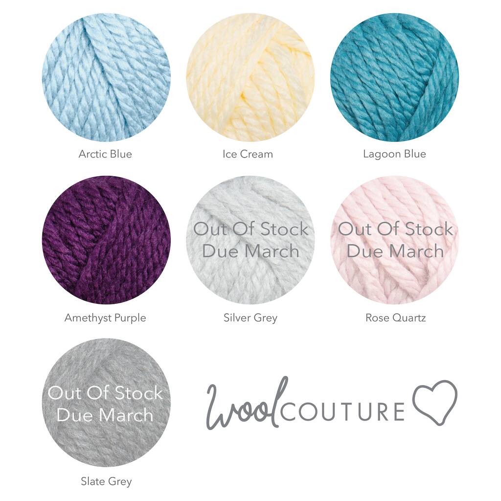 College Blanket Beginners Knitting Kit By Wool Couture ...