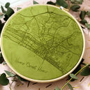 Velvet Map Personalised Wall Art By Betsy Benn | notonthehighstreet.com