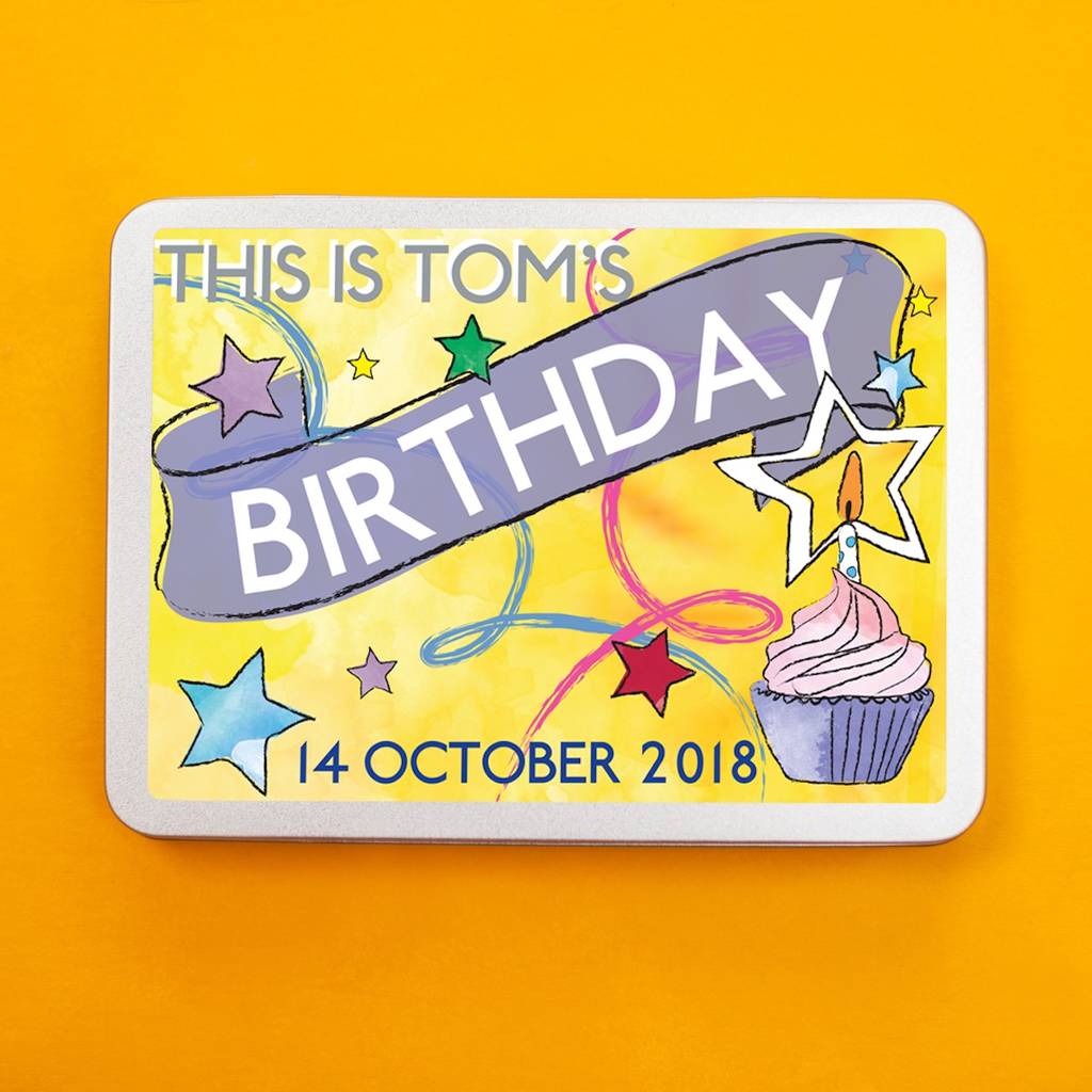 My Birthday Memory Book And Keepsake Tin For Kids By Two Little Boys ...