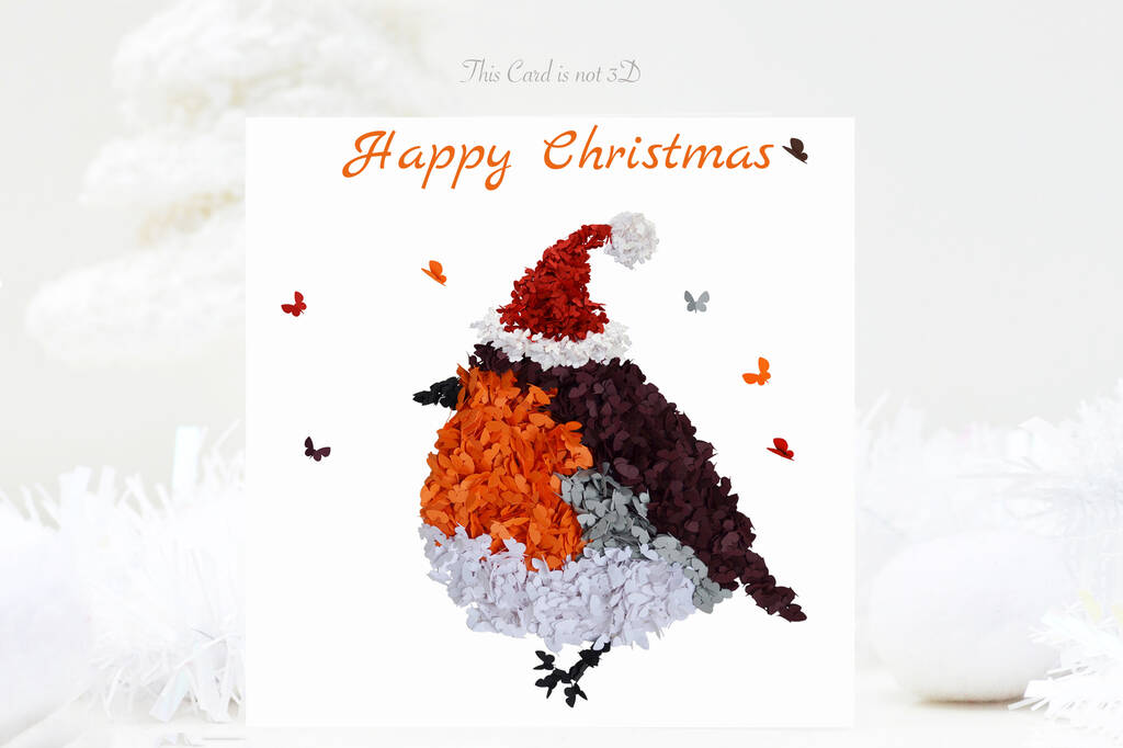 Golden Candle And Gold Butterflies Christmas Card By Inkywool Butterfly ...