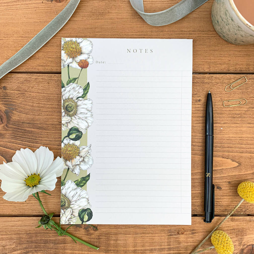 A5 Notepad, Spring Blossom By Catherine Lewis Design ...