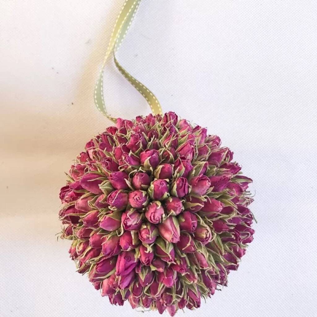 Dried Rosebud Pomander By The Black Farmer