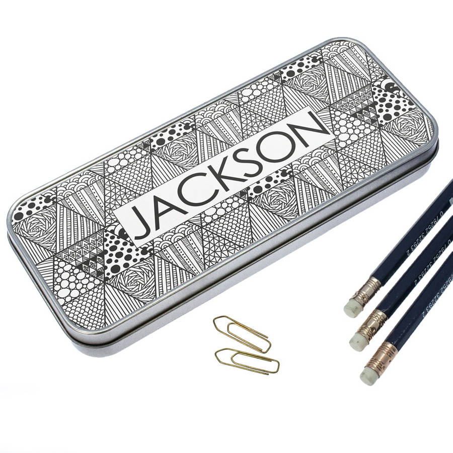 personalised pencil tin by the letteroom | notonthehighstreet.com