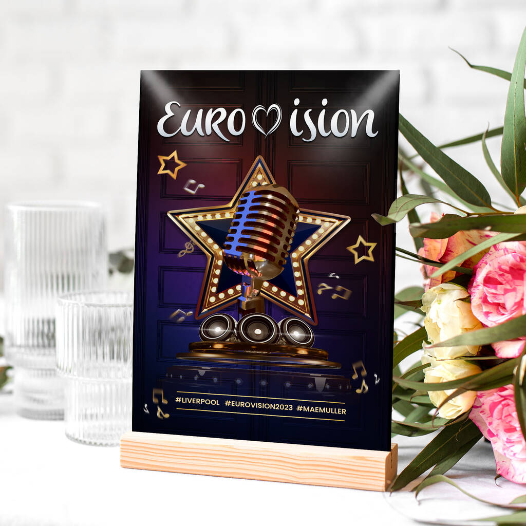 Eurovision Song Contest Selfie Frame And Sign By Smart Party Shop ...
