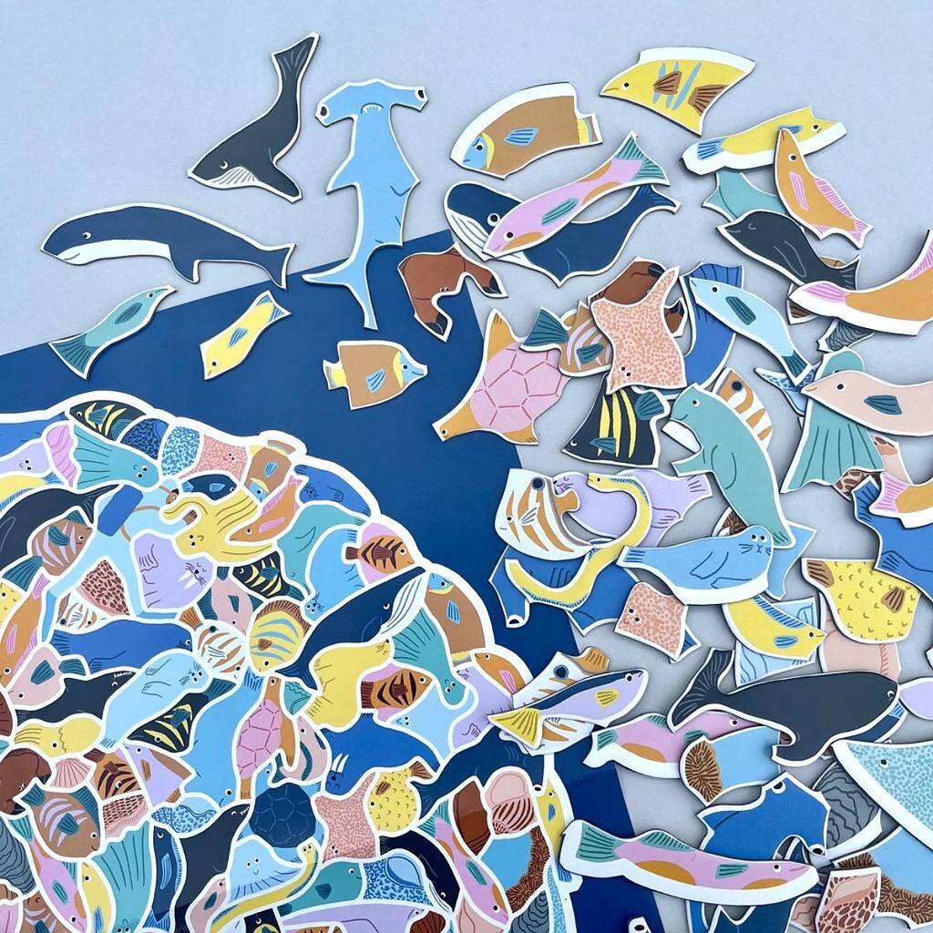 299 Fish And A Diver Puzzle By Nest Gifts