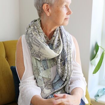 London Map Scarf By Lisa Angel | notonthehighstreet.com