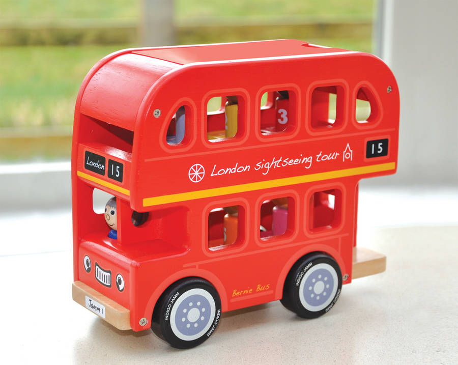 wooden number sorting bus by jammtoys | notonthehighstreet.com
