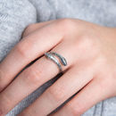 Adjustable Silver Plated Snake Ring By Lovethelinks ...