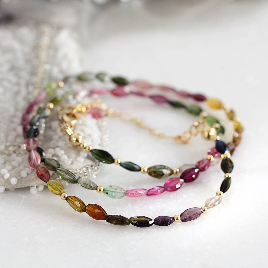 Multi Colour Tourmaline Necklace Reserved By Artique Boutique ...