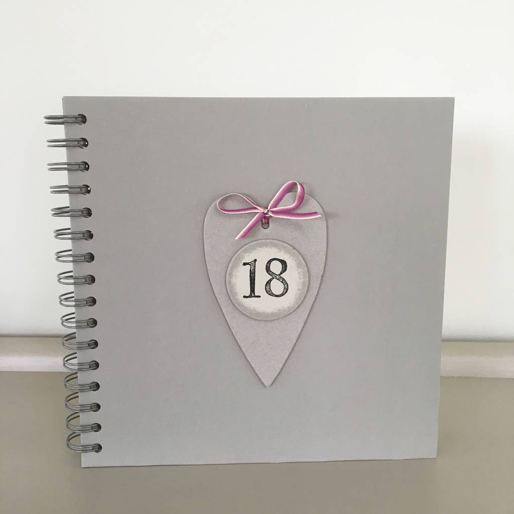 18th Birthday Memories Album / Keepsake Book By Chapel Cards ...