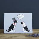 Springer Spaniel Wedding / Engagement Card By Sweet William Designs ...