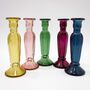 Recycled Glass Fluted Candle Stick 22cm By The Recycled Glassware Co ...