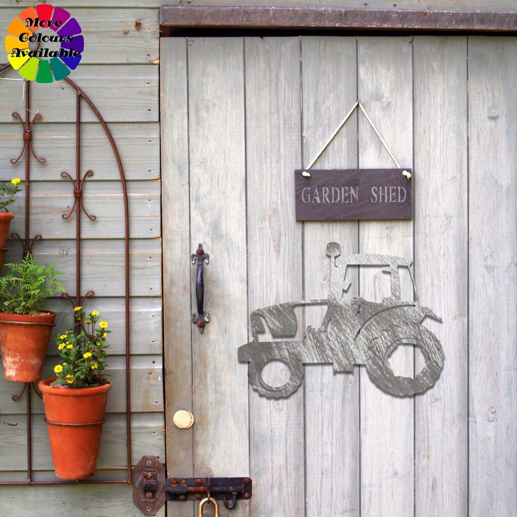 Metal Tractor Wall Art Vintage Metal Tractor Decor By Duke Craft ...