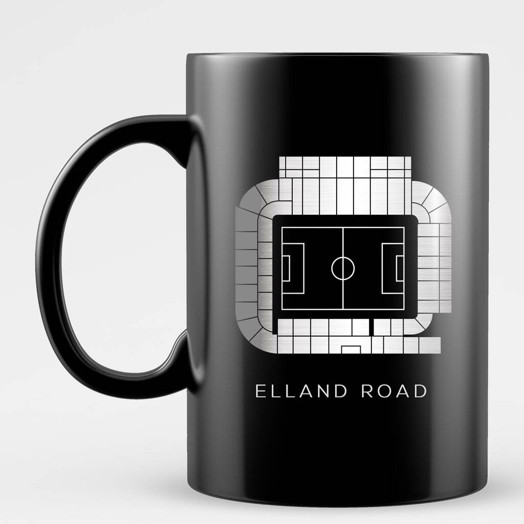 Leeds Stadium Custom Engraved Steel Mug Football Gift By Iconic Coasters
