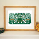 Personalised 'two Lovers' Folk Art Print By Glyn West Design ...