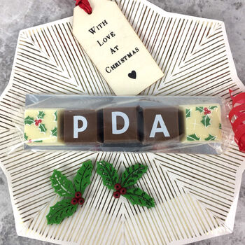 Personalised Christmas Chocolates Initials/Names Gift By Cocoapod ...