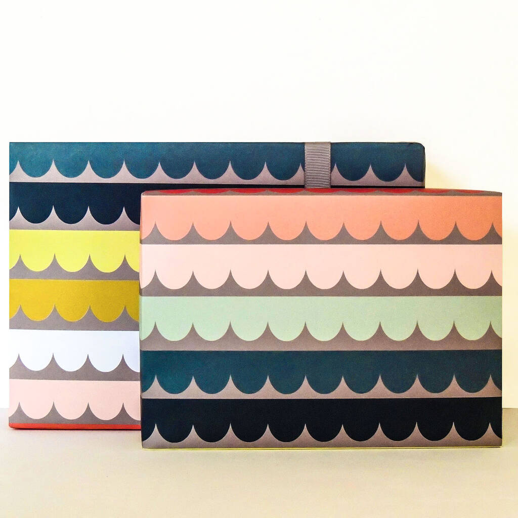 Scallop Wrapping Paper Two Sheets By Kali Stileman Publishing ...