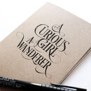 'curious Girl' Notebook By Chatty Nora | notonthehighstreet.com