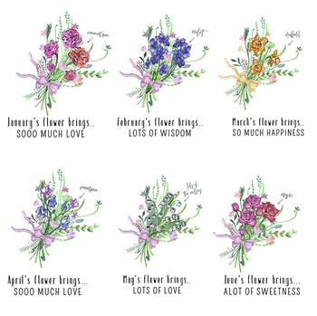 New Baby Flower Bunch Print By Vintage Designs Reborn ...