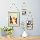 Hanging Glass And Metal Photo Frame By Paper High | notonthehighstreet.com