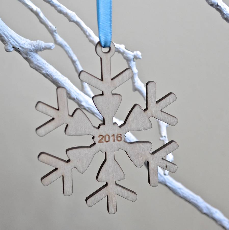 Snowflake Special Date Decoration By Sweet Pea Design Notonthehighstreet