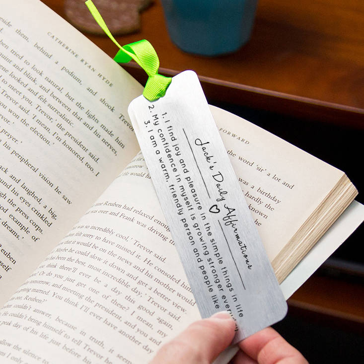 Personalised Daily Affirmations Bookmark By Ellie Ellie 