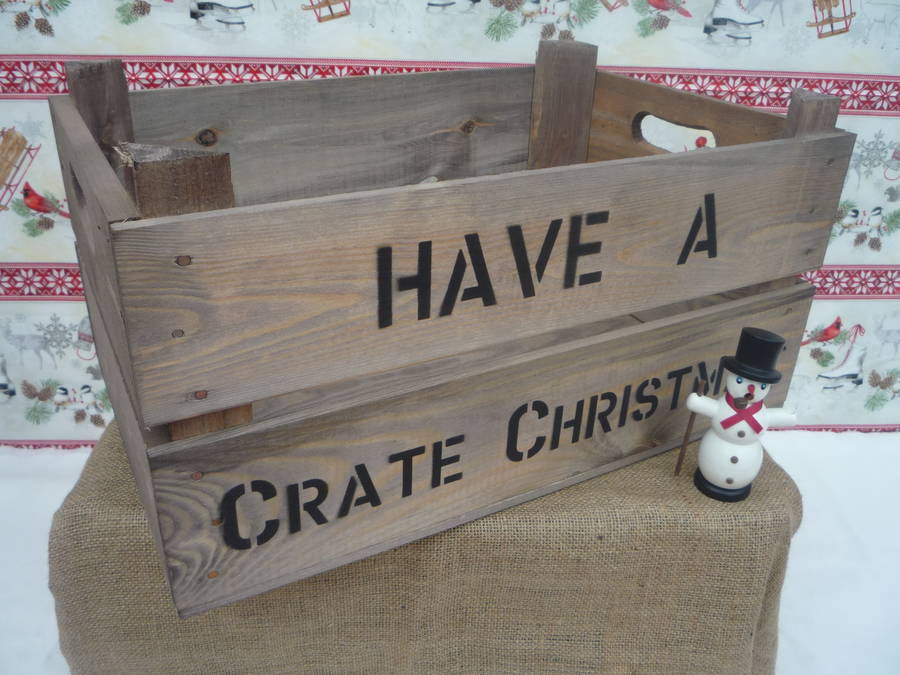 personalised vintage style crate by vintage crates | notonthehighstreet.com