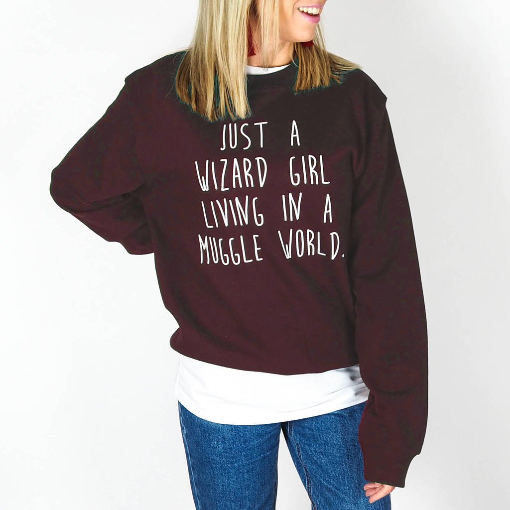 wizard girl, magic world sweatshirt by rock on ruby ...