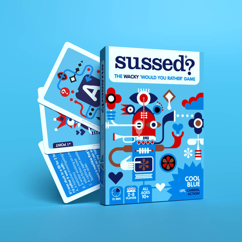 Sussed: Cool Blue Edition By Games to Get | notonthehighstreet.com