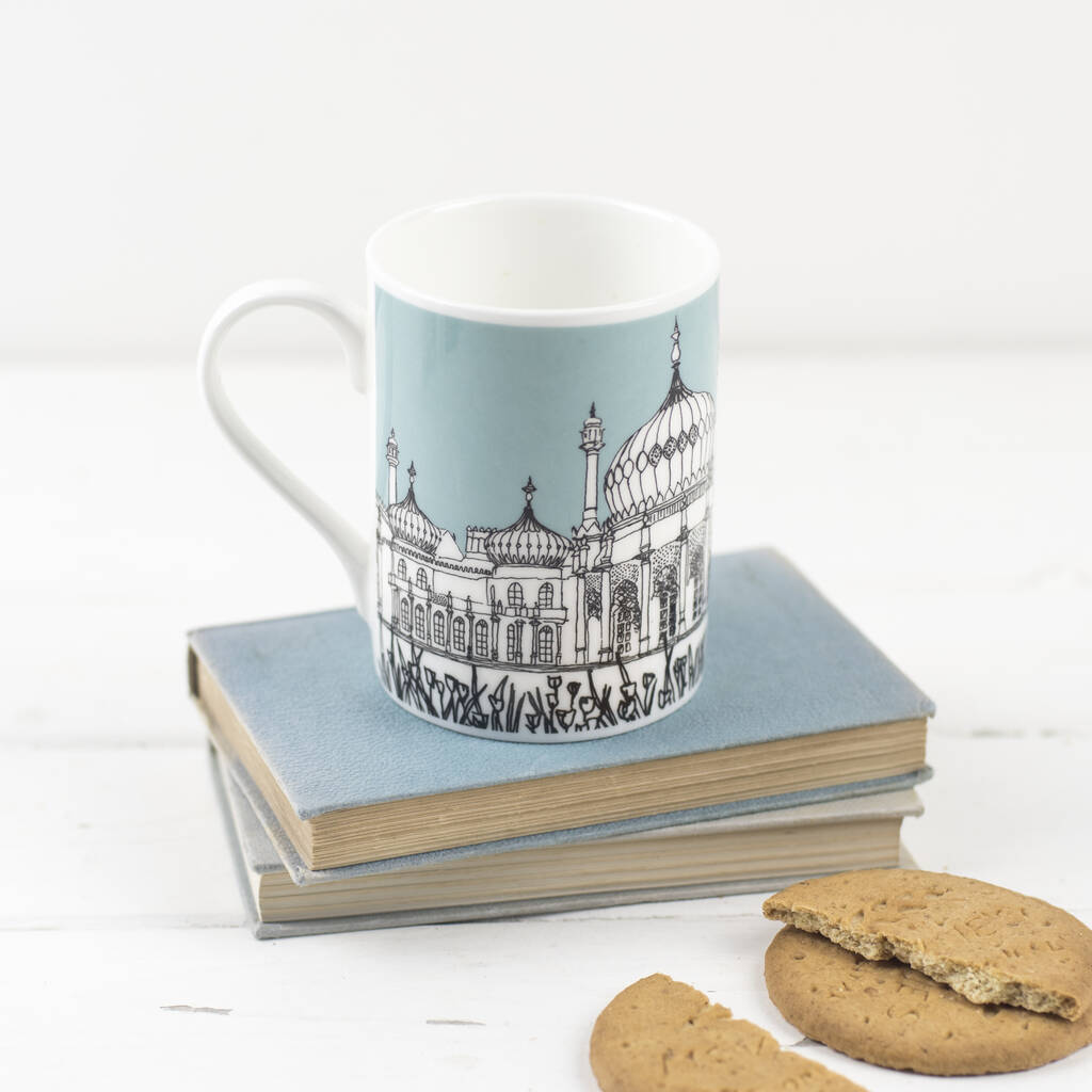Brighton Mug Aqua By Emmeline Simpson