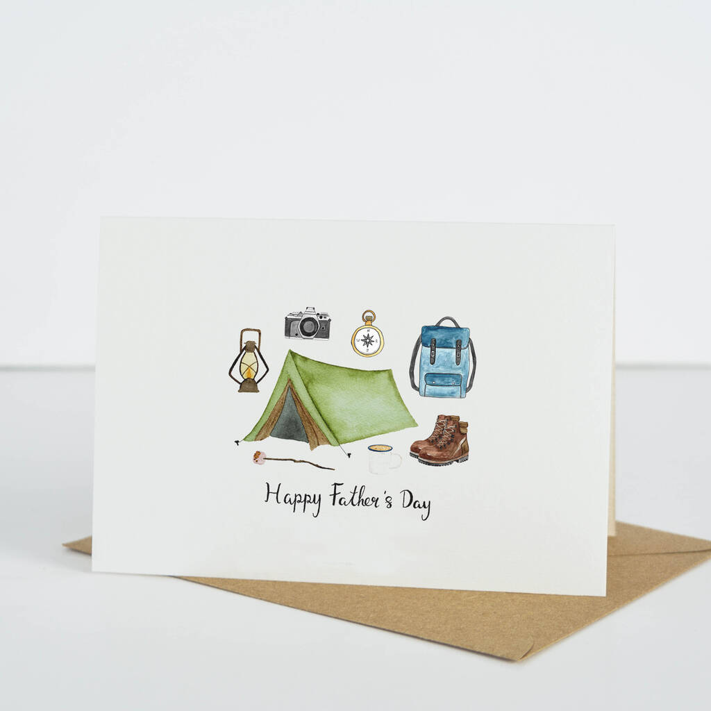 Personalised Father's Day Camping Card By High Tide Illustrations