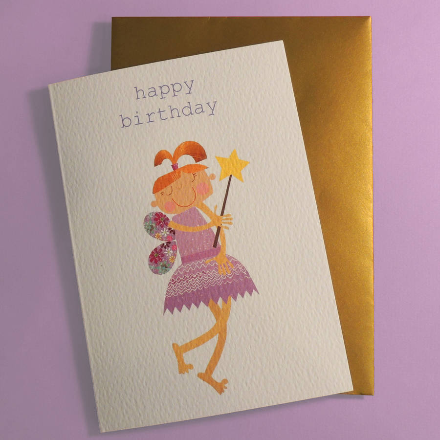 fairy birthday card by kali stileman publishing | notonthehighstreet.com