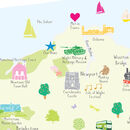 Personalised Isle Of Wight Map: Add Favourite Places By Holly Francesca ...