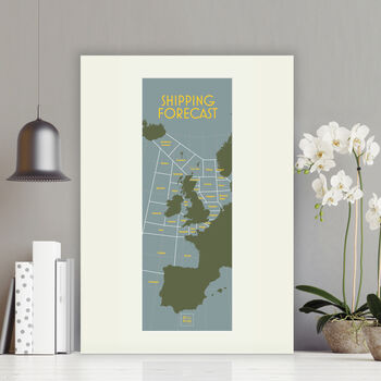 Shipping Forecast Area Map Reference Chart By Alice Rose ...