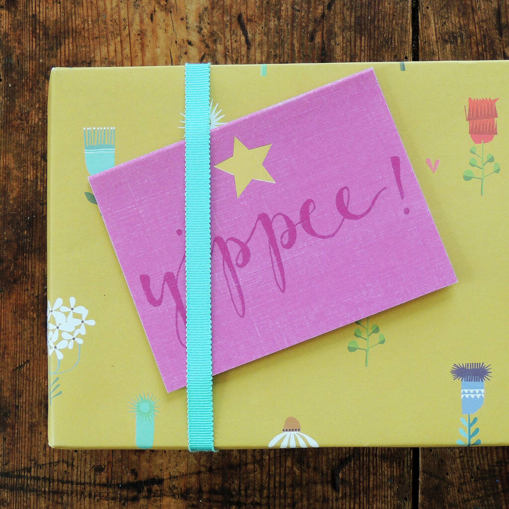 mini yippee! card by kali stileman publishing | notonthehighstreet.com