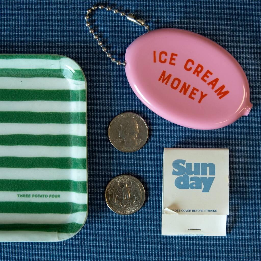 Ice Cream Money Coin Pouch By Heliotique