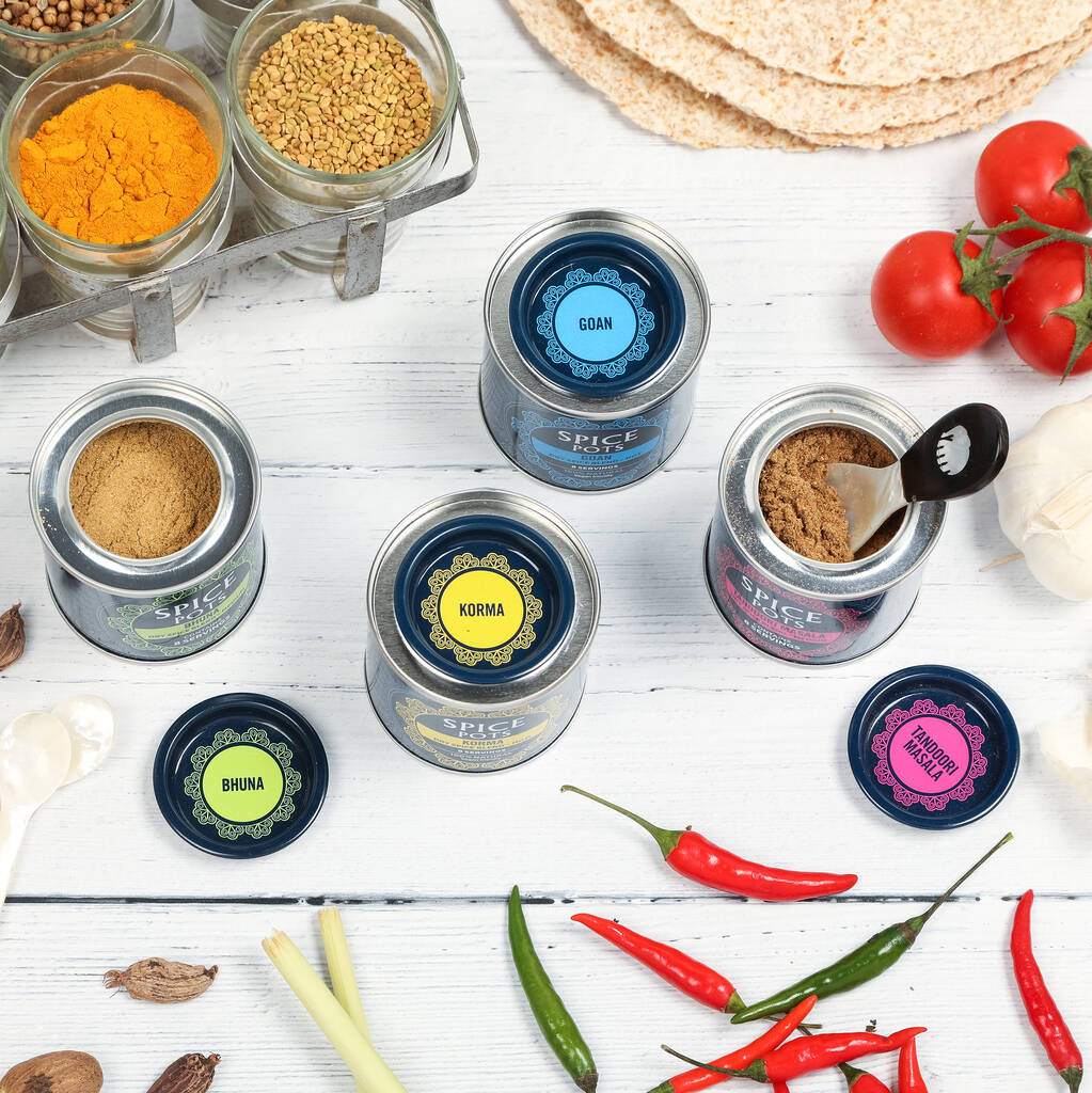 curry lovers luxury gift tin by spice pots | notonthehighstreet.com