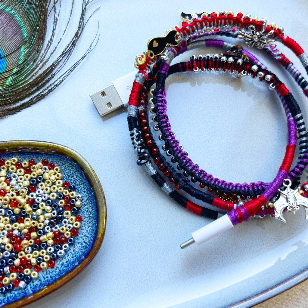Bespoke Gothic Usb Charger Lead Kit By Myzeey | notonthehighstreet.com