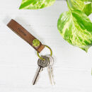 Personalised Leather Key Ring By Tanner Bates | notonthehighstreet.com