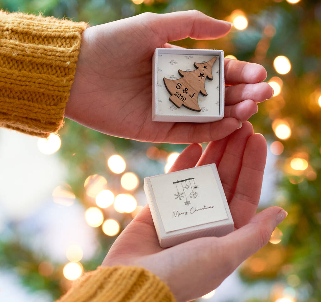 Personalised Couple s First Christmas Mini Token Gift By EdgeInspired Personalised Couple s First Christmas Mini Token Gift By EdgeInspired