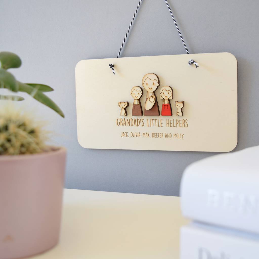 Personalised Grandad Or Grandpa Keepsake Sign By just toppers ...