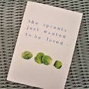 Personalised 'sprouts!' Joke Christmas Card By Yellow Green Blue ...